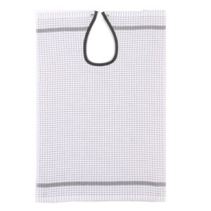 Lot de 2 Bavoirs Adultes Gaufrex® à carreaux - 100%% coton