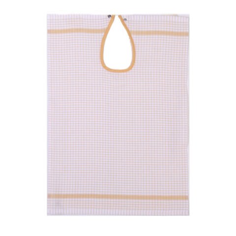 Lot de 2 Bavoirs Adultes Gaufrex® à carreaux - 100%% coton