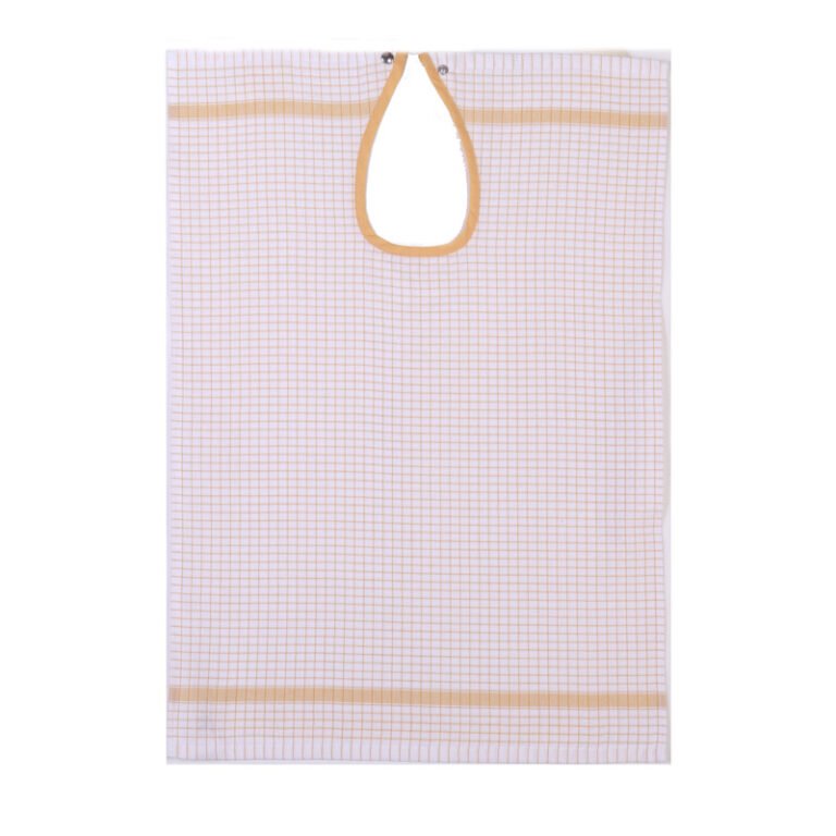 Lot de 2 Bavoirs Adultes Gaufrex® à carreaux - 100%% coton